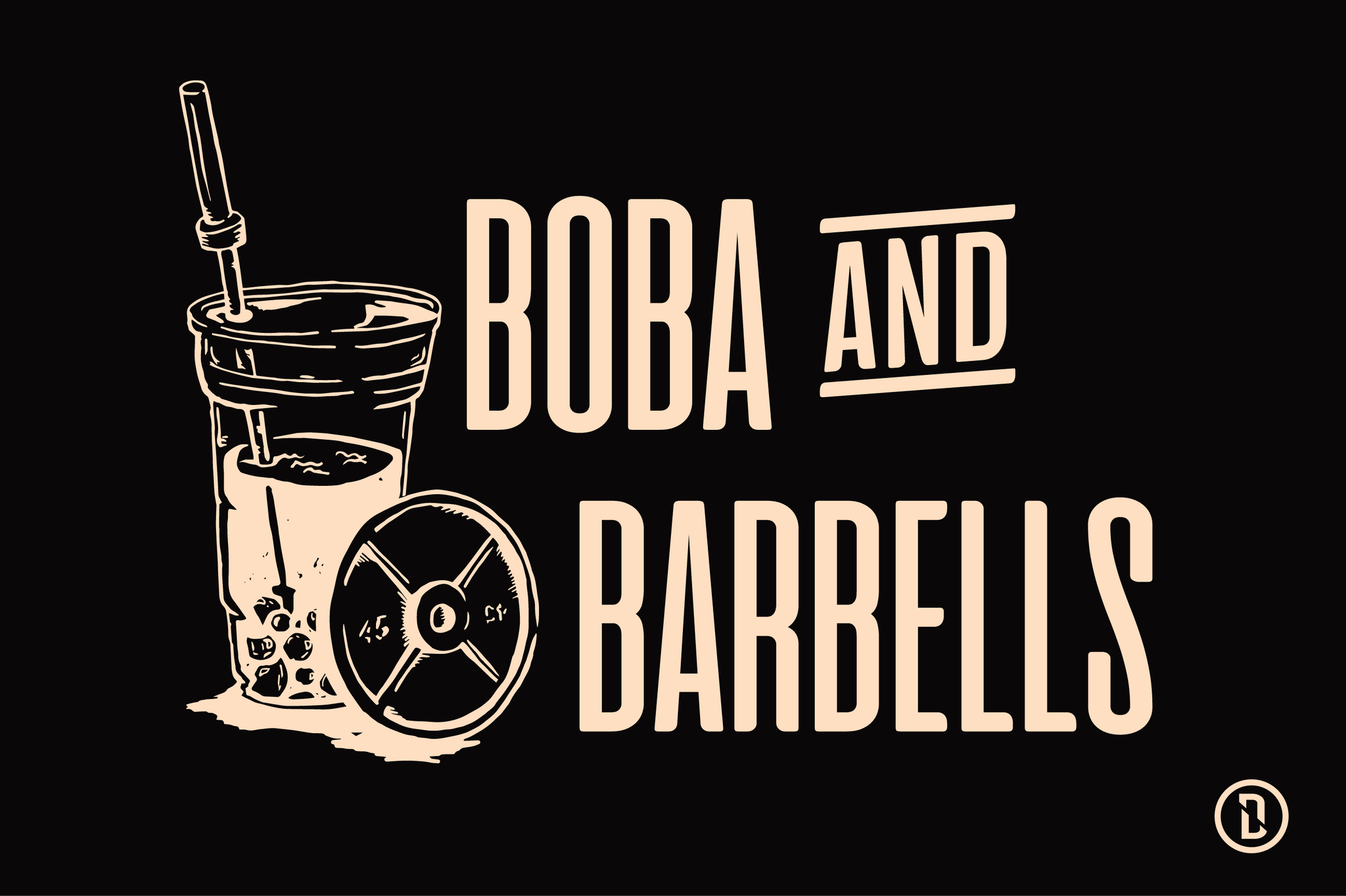 Boba and Barbells Vinyl Banner – Darko Lifting